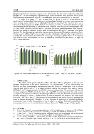 Improving the optical efficiency of white light-emitting diodes based on phosphor-in-glass by a ...