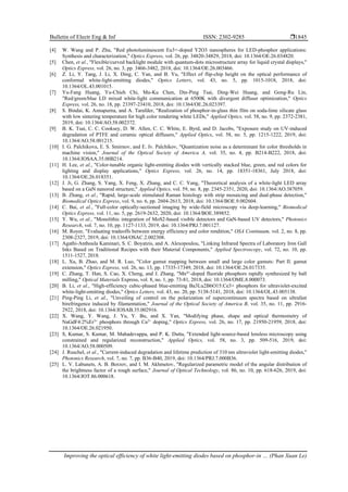 Improving the optical efficiency of white light-emitting diodes based ...