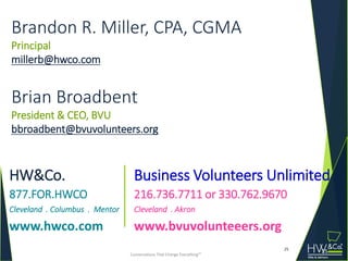Nonprofit Collaborations - Brian Broadbent and Brandon Miller | PPT