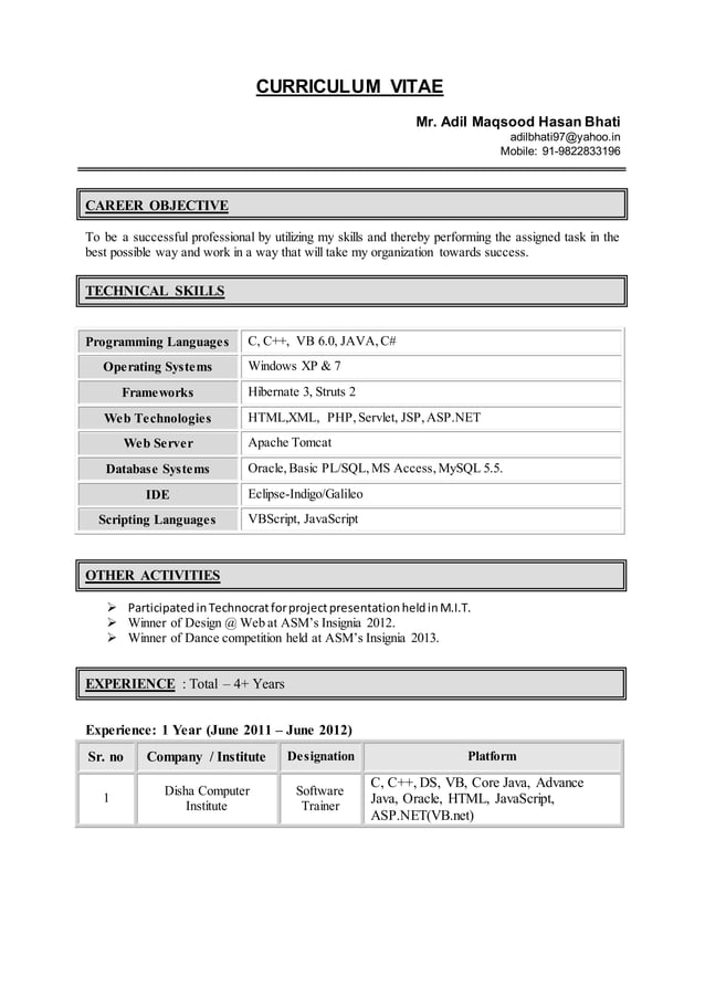 ADIL_resume_2015 | PDF