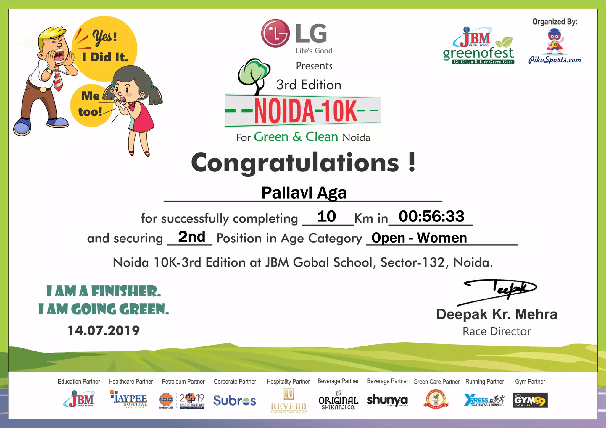 Dr Pallavi Aga | 10 KMs run in Noida | Doctor, Radiologist and Lifestyle consultant | Noida ...