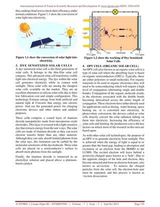 Advance Solar Cells and Printed Solar Cell A Review | PDF