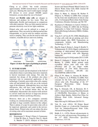 Advance Solar Cells and Printed Solar Cell A Review | PDF