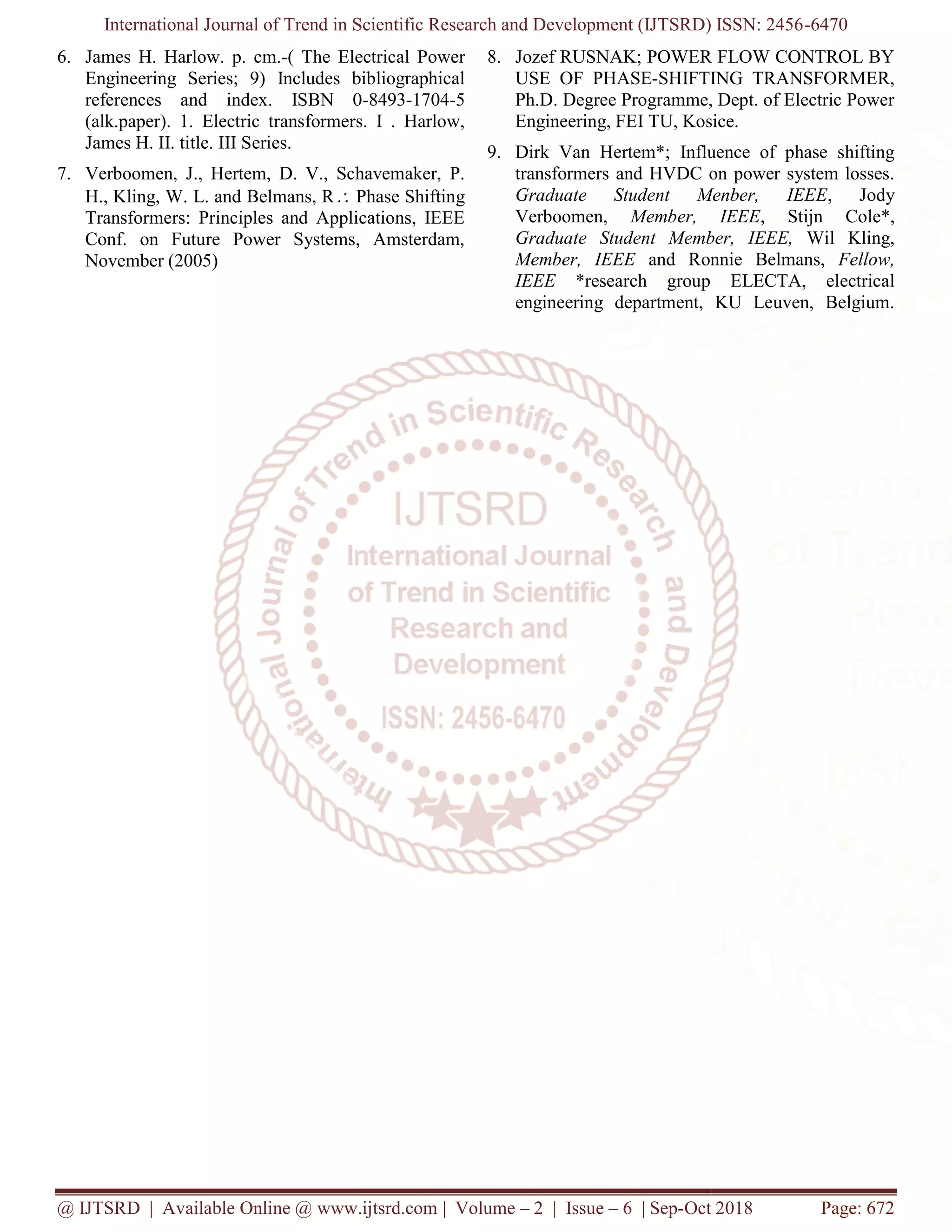 Analysis of Active Power Flow Control with Phase Shifting Transformer ...