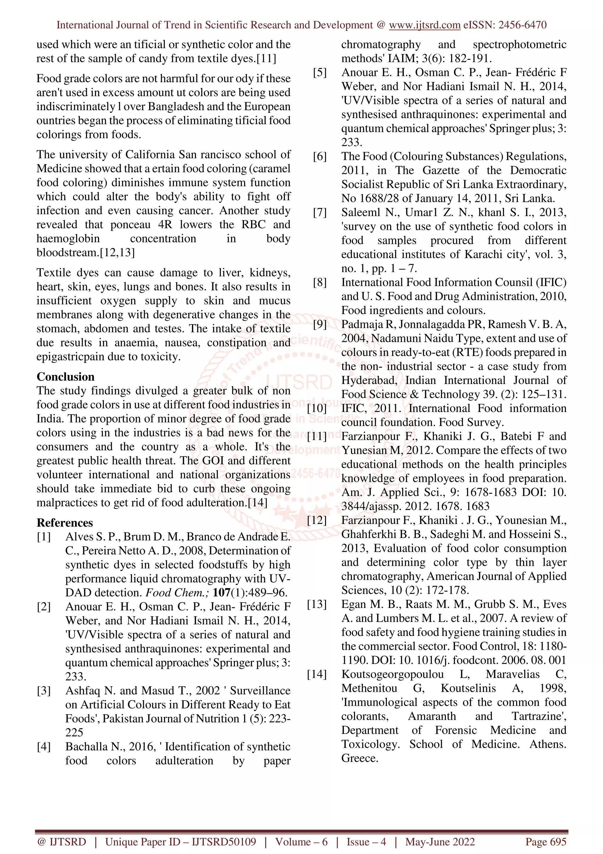 Analysis of Food Coloring | PDF