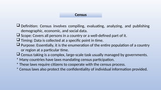 the sources of demographic data in india | PPTX