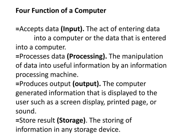 102 Computer Parts and Basic Function.pdf | Computer Peripherals ...