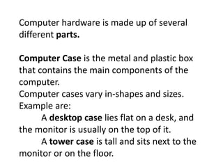 102 Computer Parts and Basic Function.pdf | Computer Peripherals ...