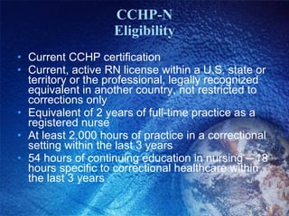 102 Correctional Nursing Final 040609 | PPT