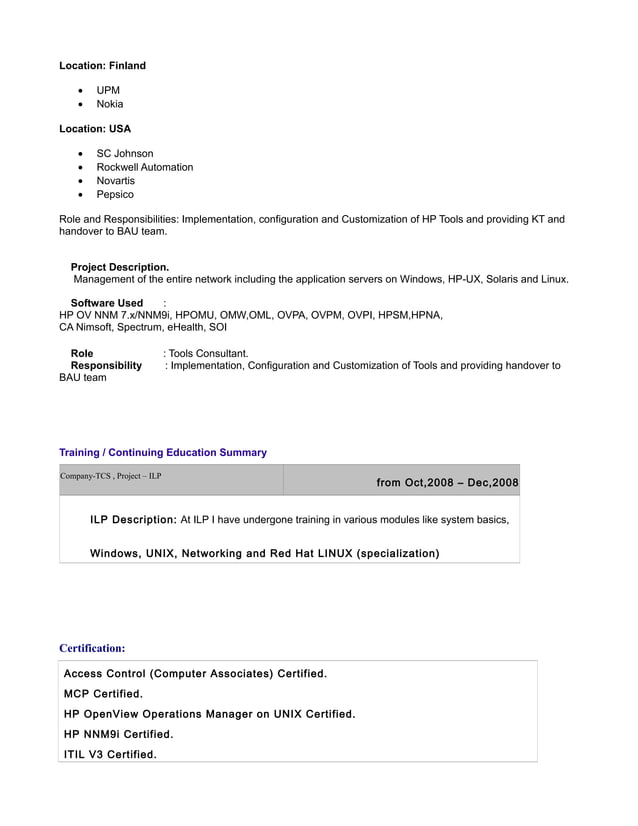 Monitoring Tools Consultant | DOC