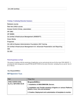 Monitoring Tools Consultant | DOC