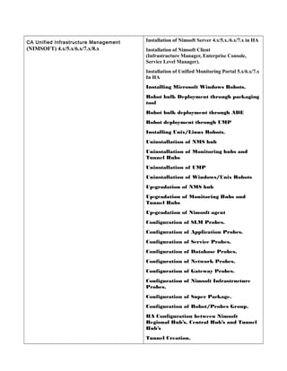 Monitoring Tools Consultant | DOC