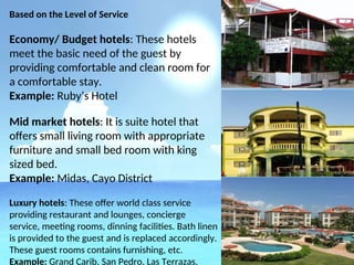 102hotelclassification in Hospitality industry | PPT
