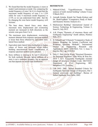 Seismic Analysis of Multi Storied Building in Different Zones | PDF