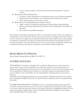 syllabus_ENGL_102 | PDF