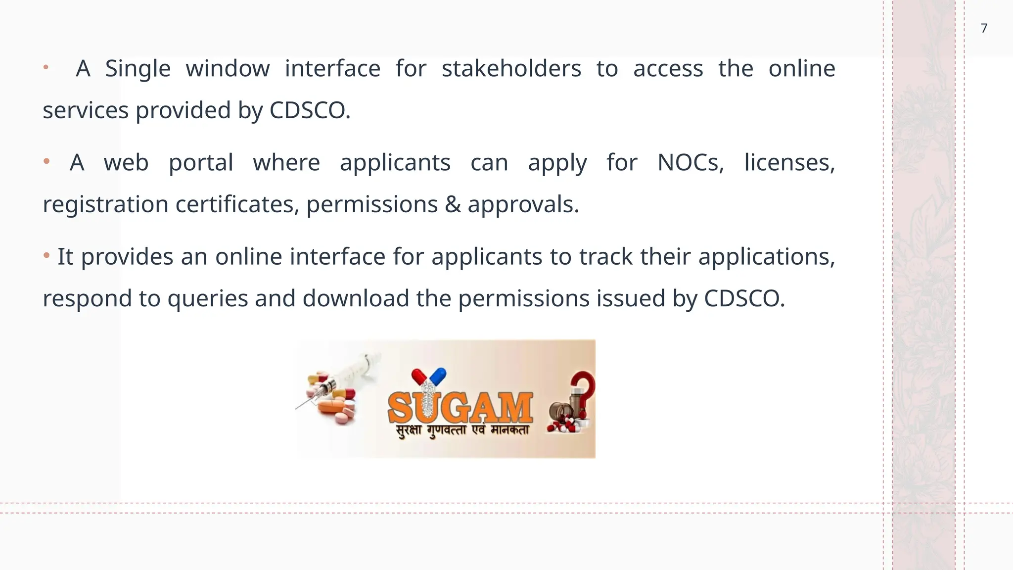 Sugam Portal Of CDSCO | PPTX