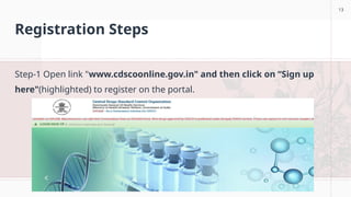 Sugam Portal Of CDSCO | PPTX