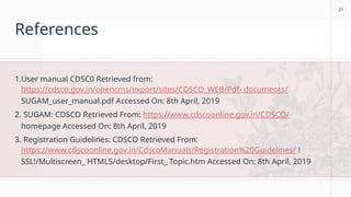Sugam Portal Of CDSCO | PPTX