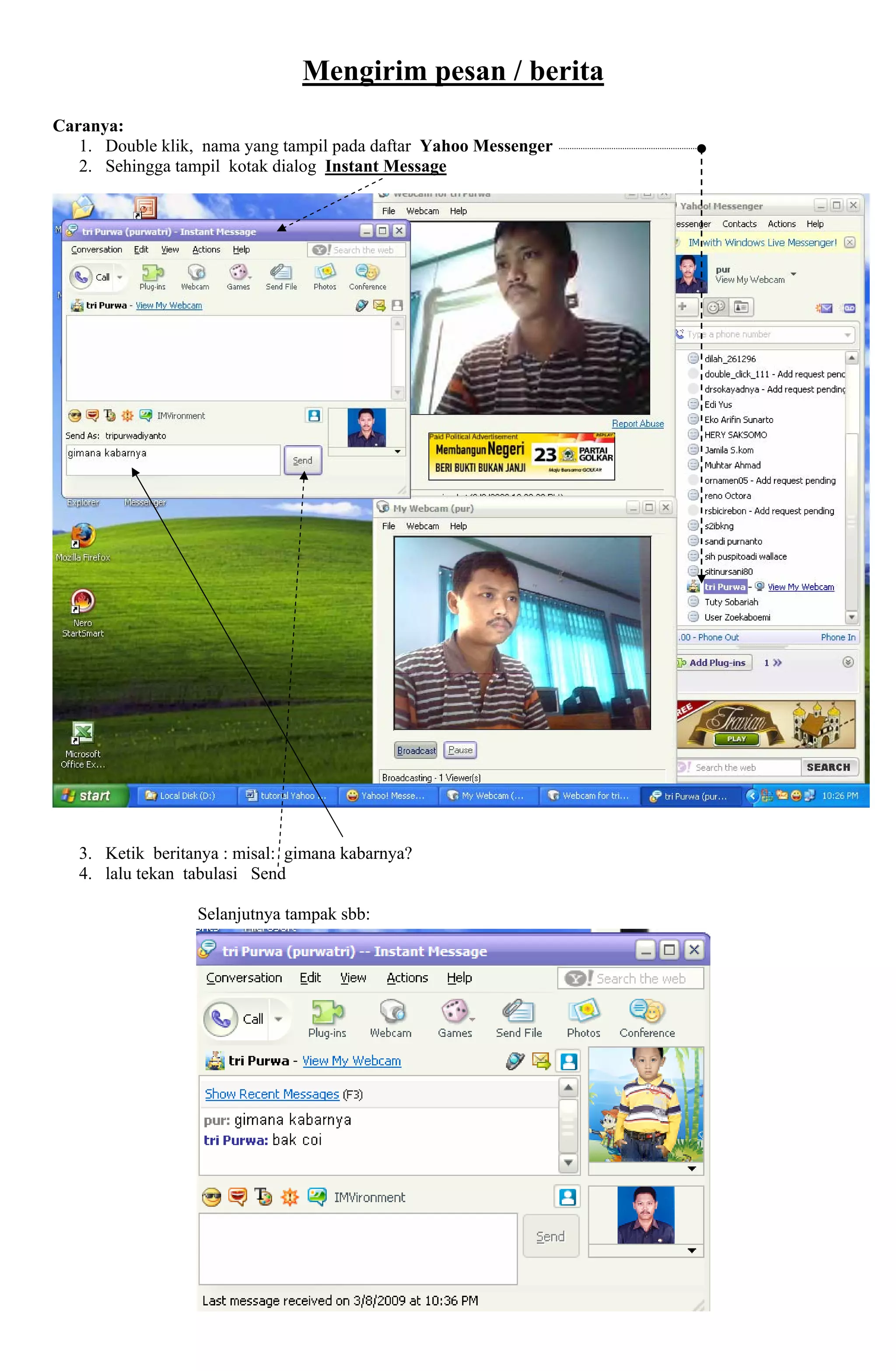 102 tutorial yahoo messenger | PDF