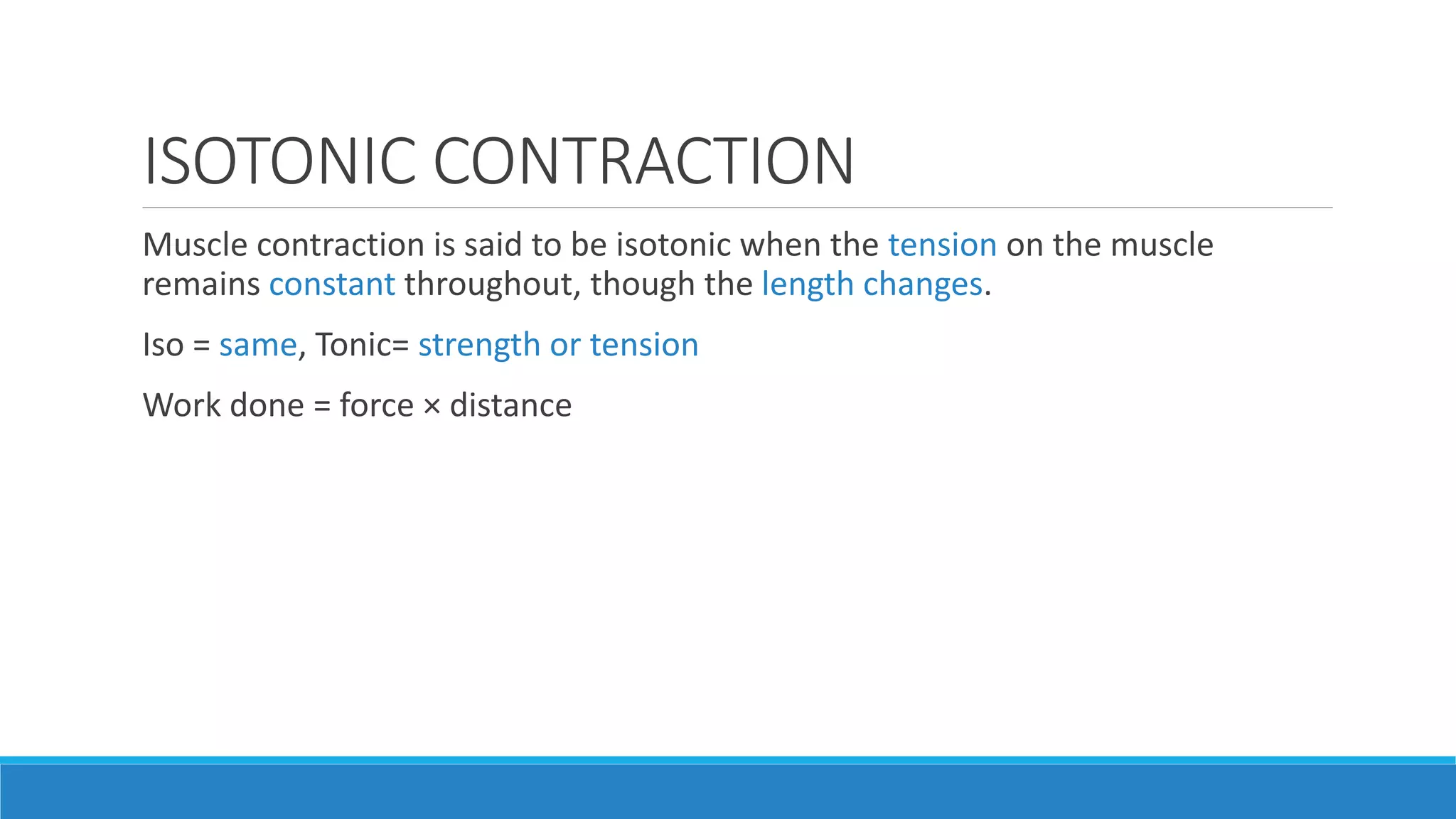 TYPES OF MUSCLE CONTRACTION | PPTX