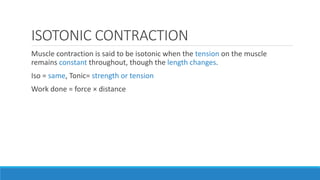 TYPES OF MUSCLE CONTRACTION | PPTX