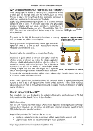 Technical paper on Enhansed fertilizers U+AS and U+S Page 103 116 ...