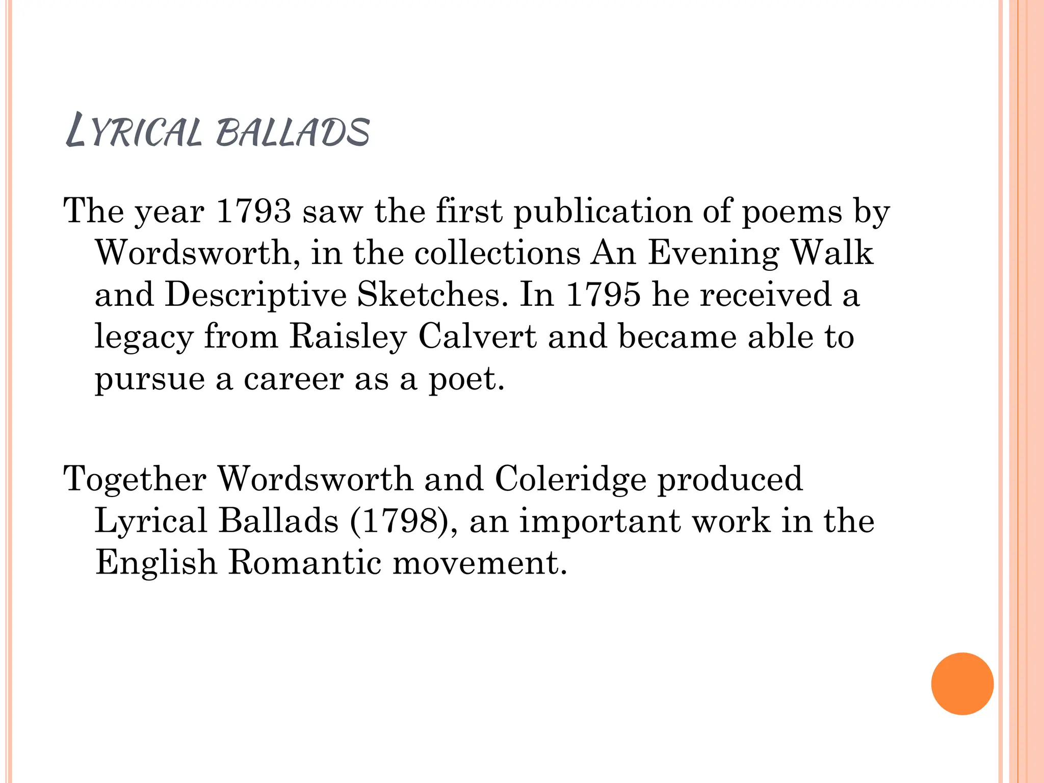 Paper no.103 Biography on William Wordsworth | PPTX