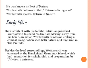 Paper no.103 Biography on William Wordsworth | PPTX