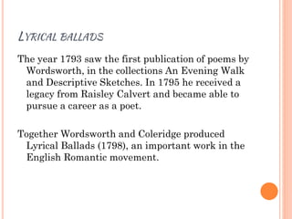 Paper no.103 Biography on William Wordsworth | PPTX