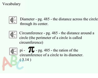 10.3 - Circumference of a Cirlce | PPT