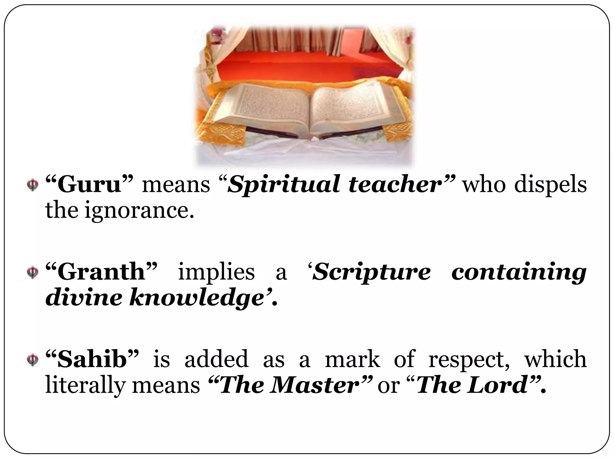 guru granth sahib ji | PPTX