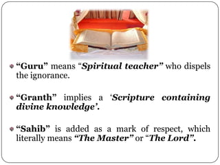 guru granth sahib ji | PPTX