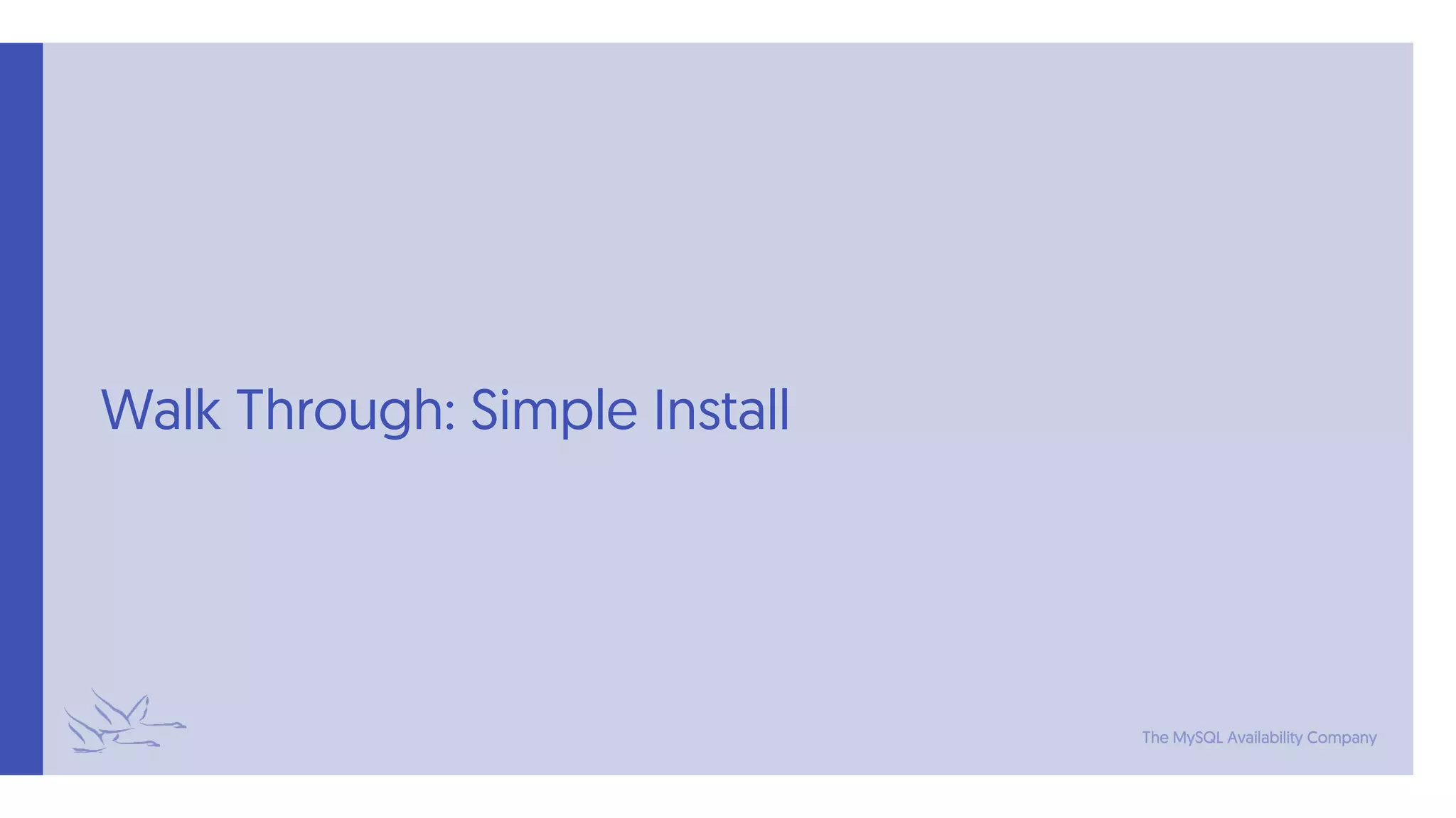 Training Slides 103 Basics Simple Tungsten Clustering Installation Ppt