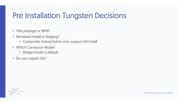 Training Slides 103 Basics Simple Tungsten Clustering Installation Ppt