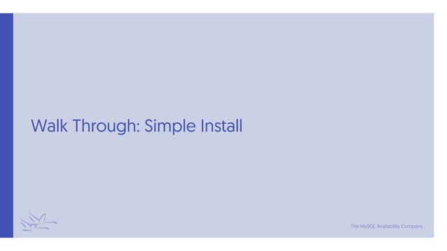 Training Slides 103 Basics Simple Tungsten Clustering Installation Ppt