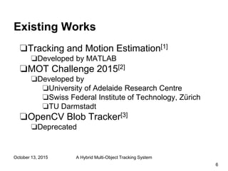 Multi Object Tracking | Presentation 2 | ID 103001 | PPT