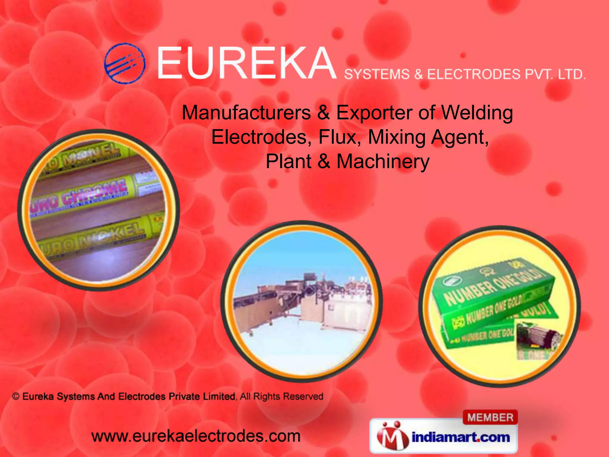 MANUAL METAL ARC WELDING ELECTRODES by Eureka Systems And Electrodes ...
