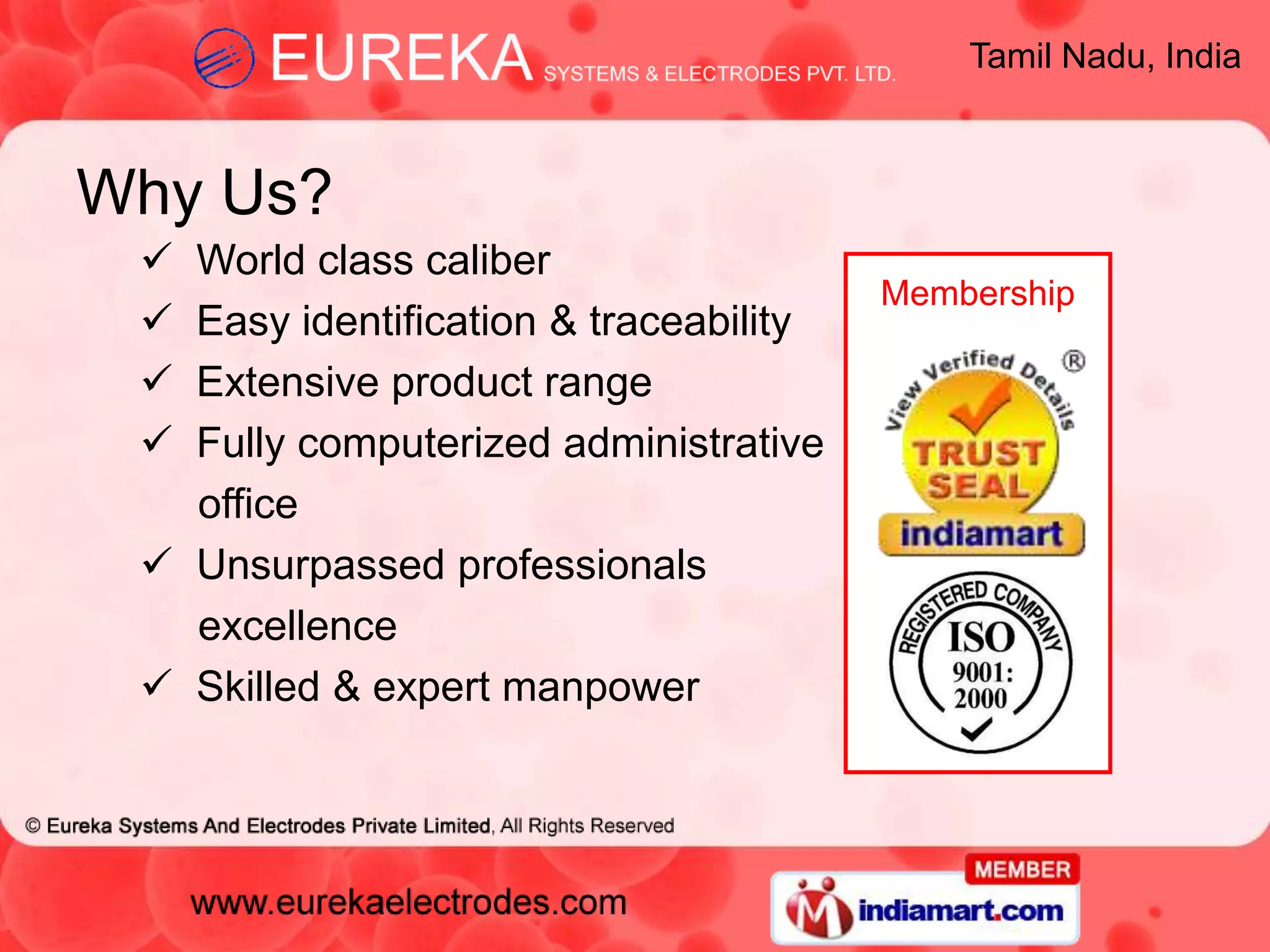 MANUAL METAL ARC WELDING ELECTRODES by Eureka Systems And Electrodes ...
