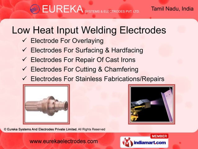 MANUAL METAL ARC WELDING ELECTRODES by Eureka Systems And Electrodes ...