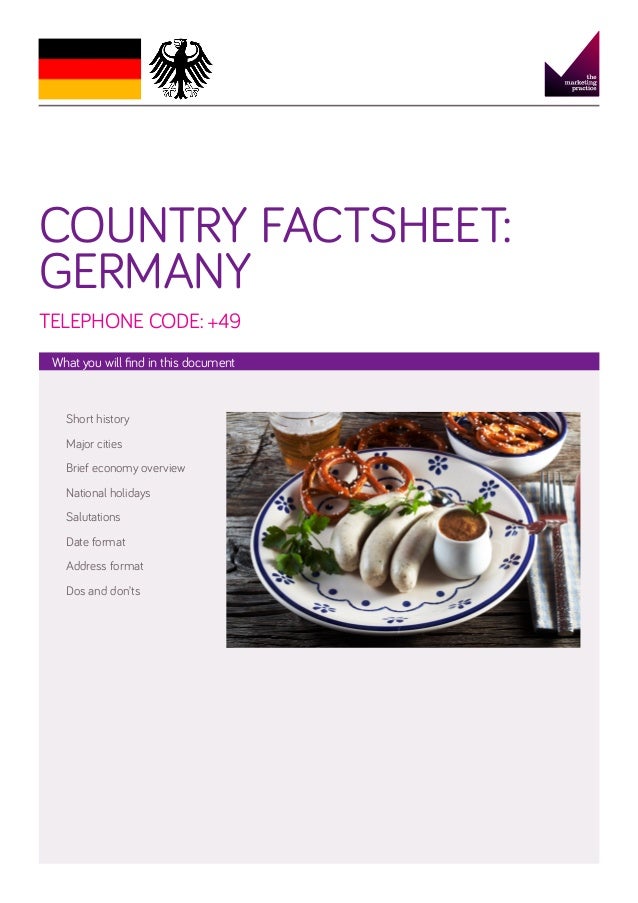 Marketing into Germany: B2B marketing country factsheet