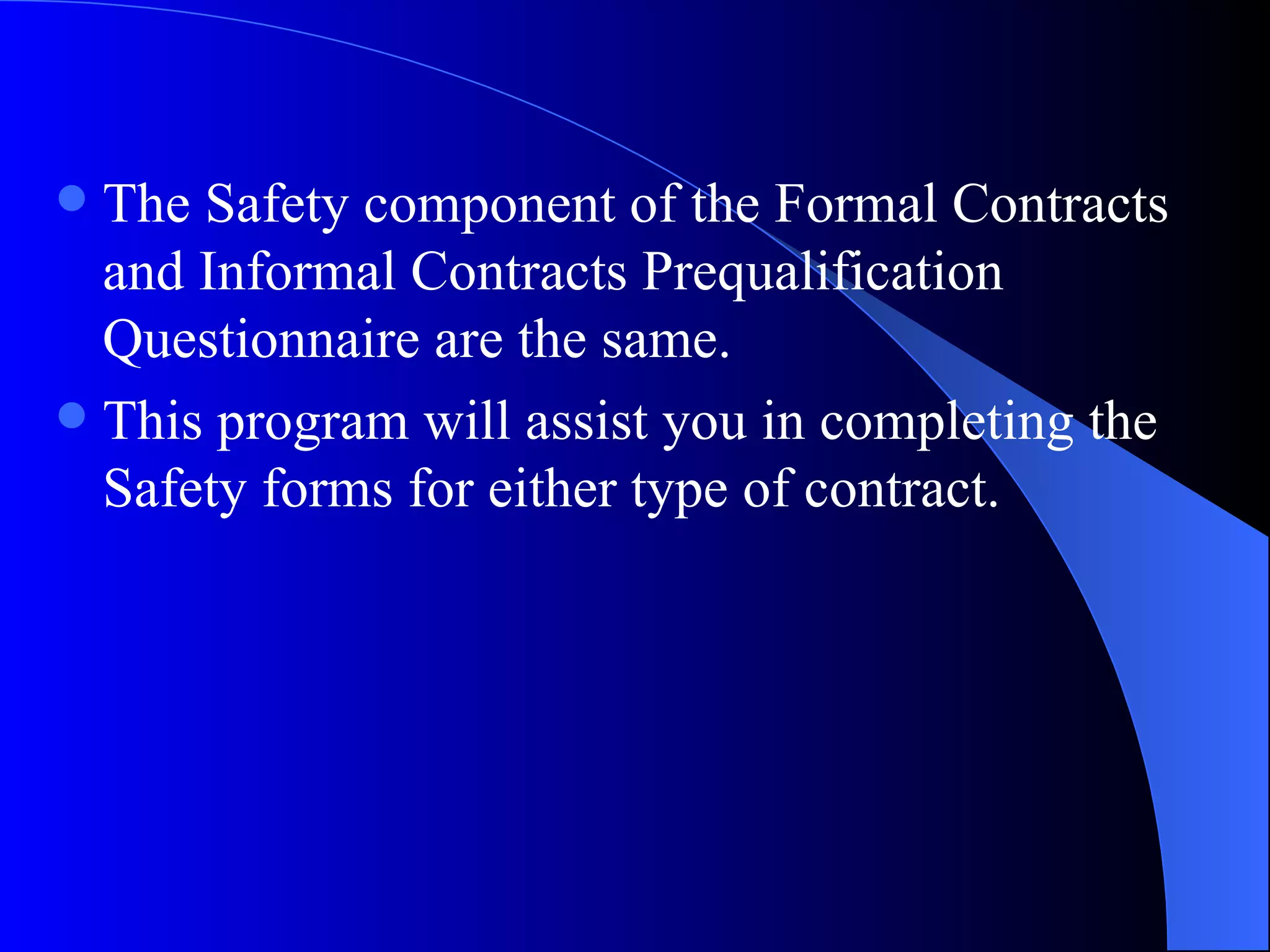 Contractor Prequalification Presentation | PPT