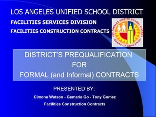Contractor Prequalification Presentation | PPT