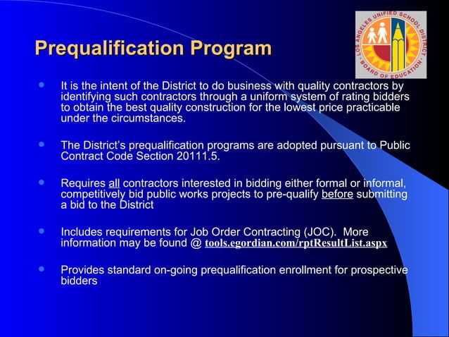Contractor Prequalification Presentation | PPT | Motor Insurance ...