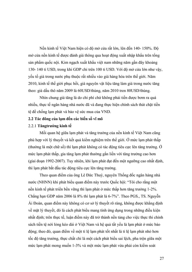 TIỂU LUẬN LẠM PHÁT Ở VIỆT NAM THỰC TRẠNG VÀ GIẢI PHÁP_10302212052019 | PDF