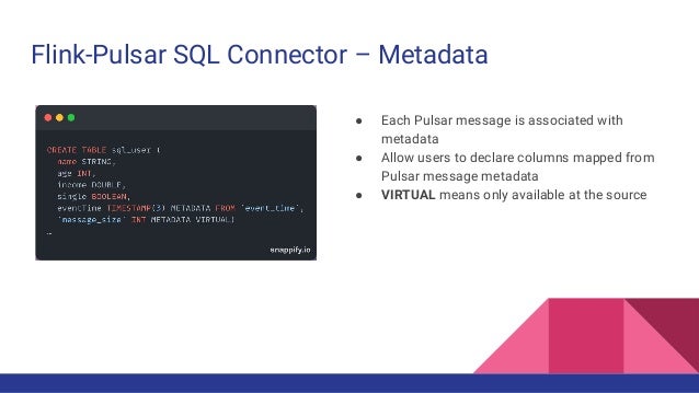 Flink SQL on Pulsar made easy | PPT