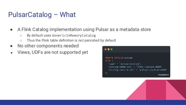 Flink Sql On Pulsar Made Easy Ppt
