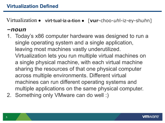 Virtualization 101: Everything You Need To Know To Get Started With VMware | PPTX | Cloud ...