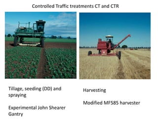 Soil and yield improvements from controlled traffic farming on a red ...