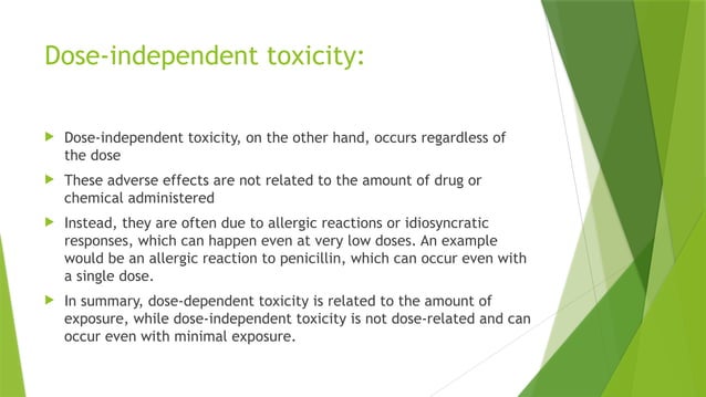 Dose dependent and independent toxicity.pptx