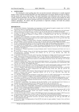 Design and implementation of smart guided glass for visually impaired ...